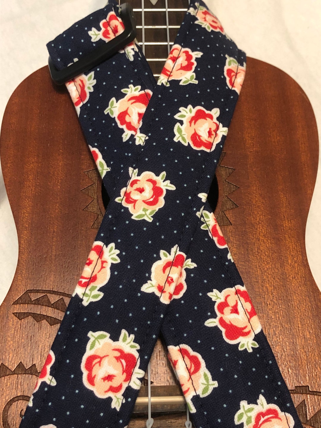 Roses Ukulele Ukelele Strap Ukelele Handmade Ukulele Banjolele Banjo ...