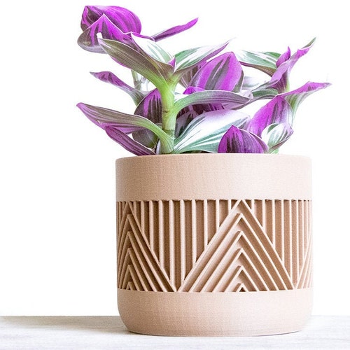Black Plant Pot Indoor Planter Original Cache Pot Plant - Etsy