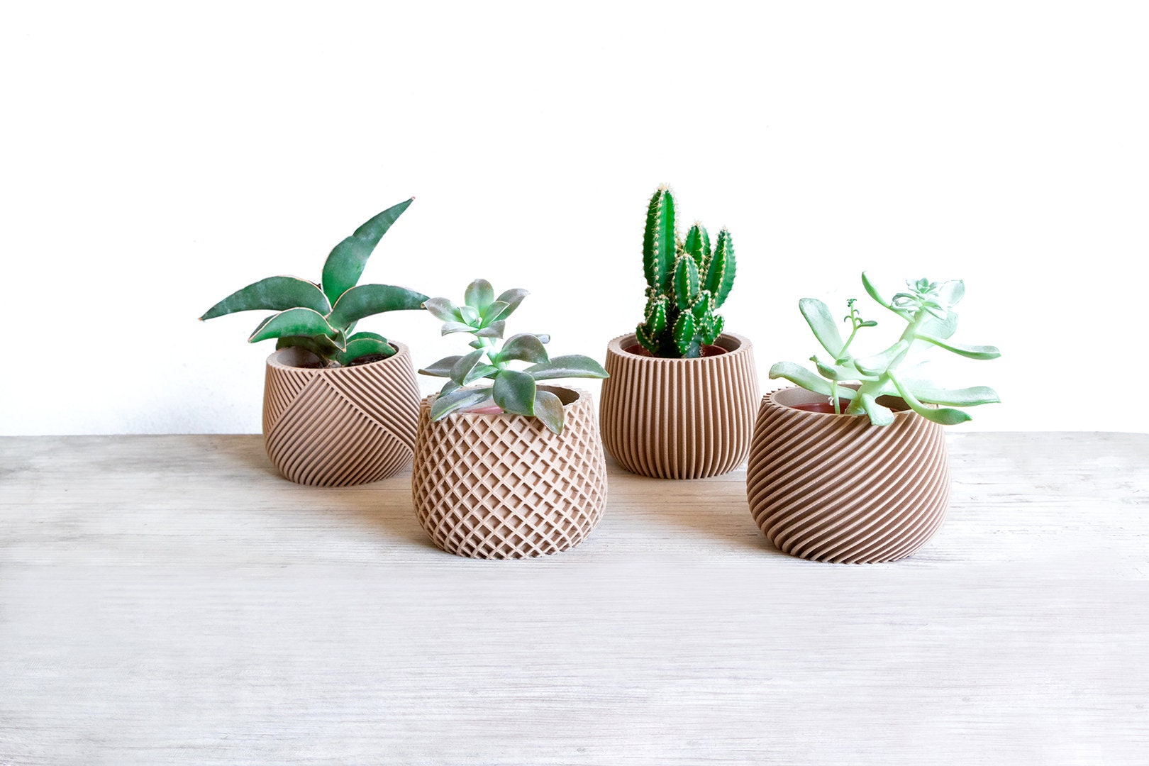Wood Cache Pot | Wood Plant Pot | Succulent Plant Stand | Succulent ...