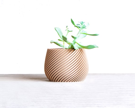 Wood Cache Pot Wood Plant Pot Succulent Plant Stand | Etsy