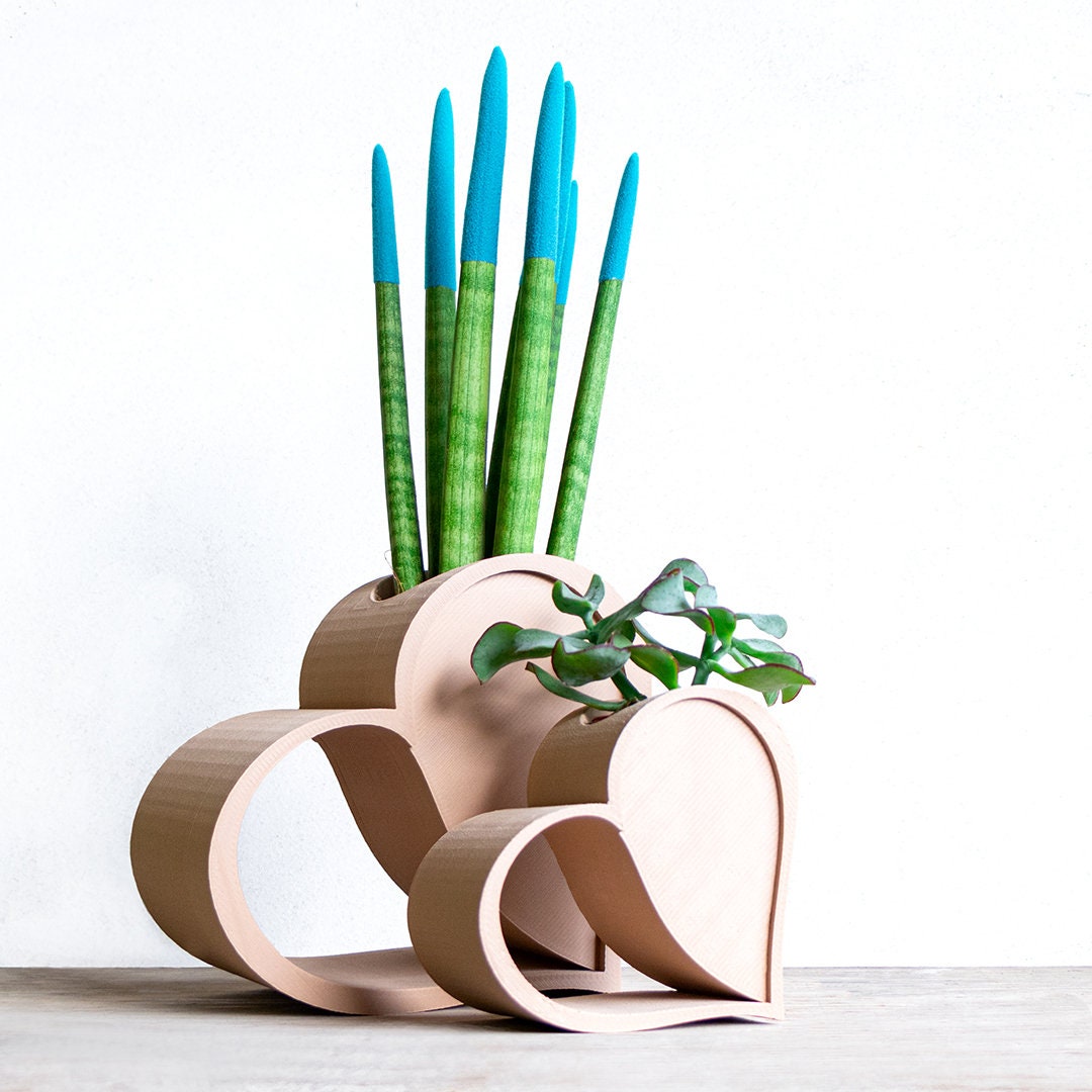 Lovely Plant Pot Heart | Wood Heart Succulent | Mothers Day Gift | Wood ...