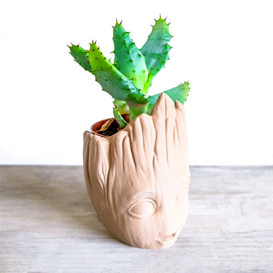 Cute Groot Planter | Groot Cache Pot | Groot Succulent Plant Stand ...