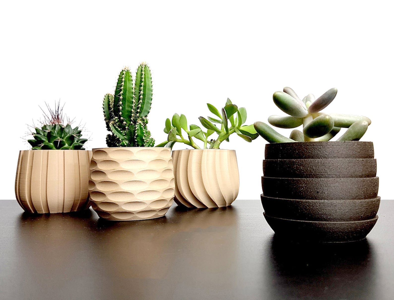 SET Succulent Planter 4 Planter Pots for Succulent and | Etsy