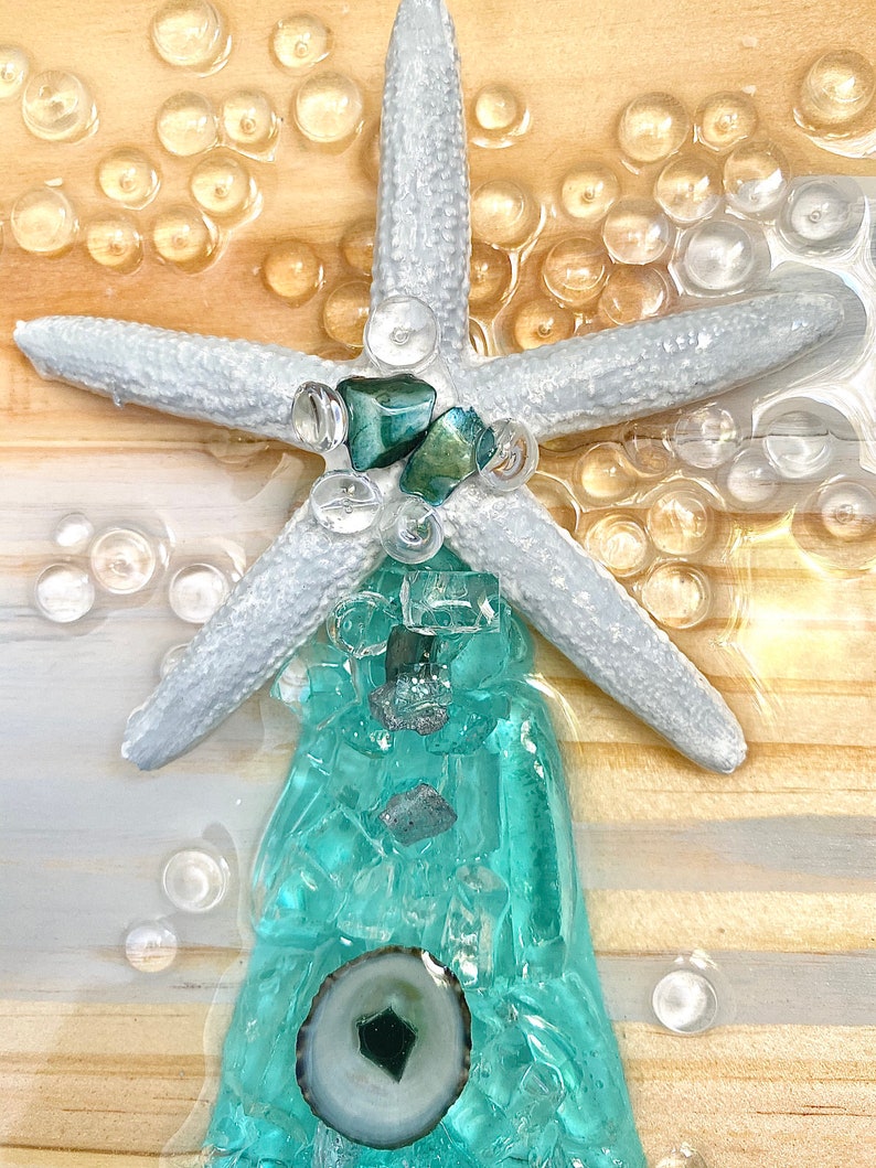 Aqua Christmas Tree by the Sea - Etsy