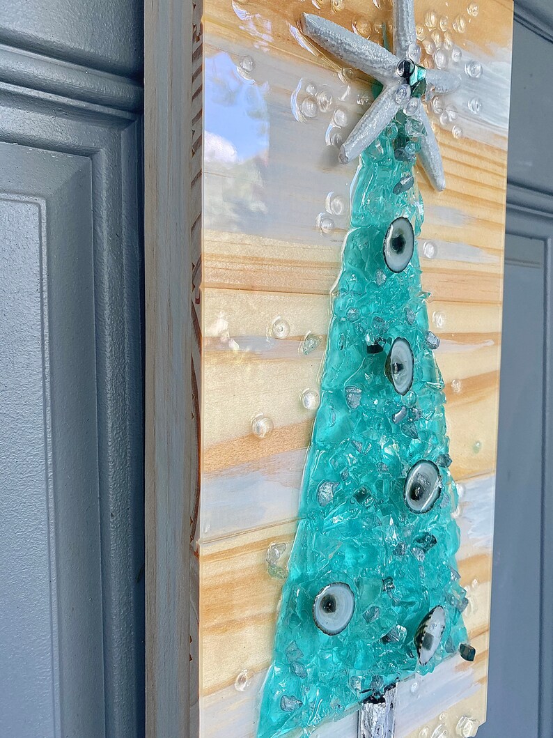 Aqua Christmas Tree by the Sea - Etsy