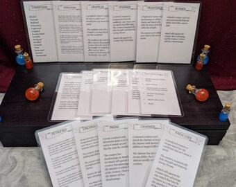 Standard Reference Card Set D&D 5e Dungeons and Dragons Gift - Etsy