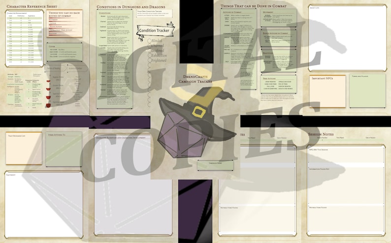 Dungeons and Dragons Campaign Journal Deluxe, D&D Campaign Diary RPG ...