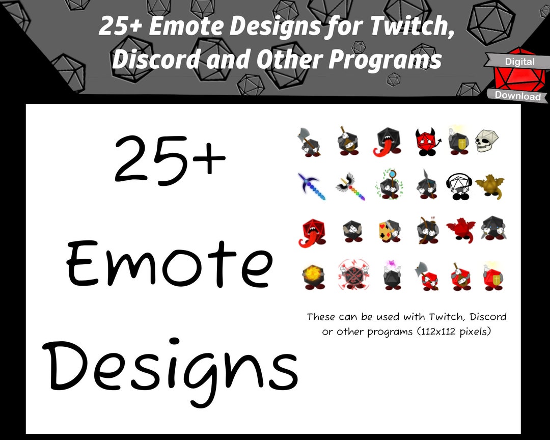 D&D Emotes for Twitch or Discord, Dnd Emotes for Players or Dungeon ...