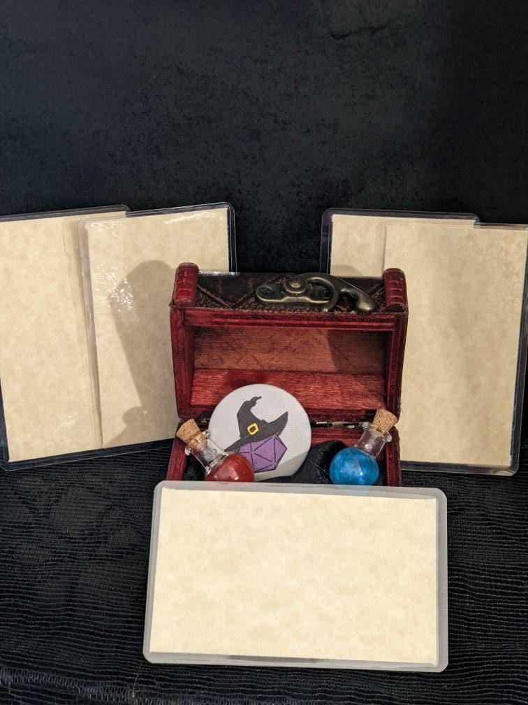Laminated Blank D&D Message Cards, Dungeons and Dragons Gifts, Dnd ...