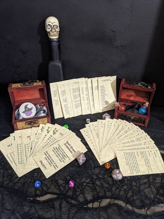 D&D Reference Cards on Parchment Style Cardstock 5e - Etsy