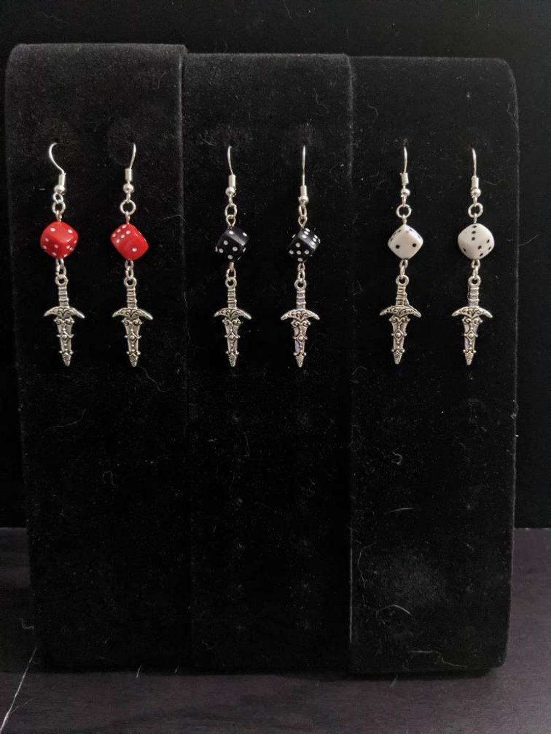 Dagger & Dice Earrings, Dungeons and Dragons Gift, DND Gifts for ...