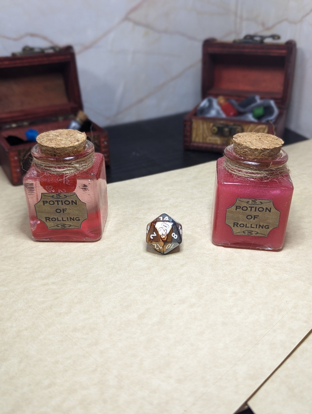 D&D Potion of Rolling Bright Red, Magic Potion Dice Roller, Dungeons ...