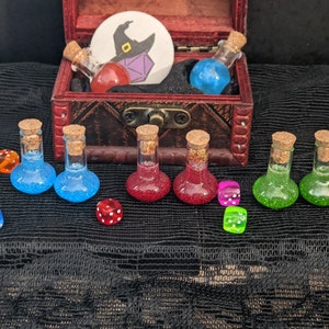 D&D Potion Bottles Dungeons and Dragons Miniatures DND Gift - Etsy