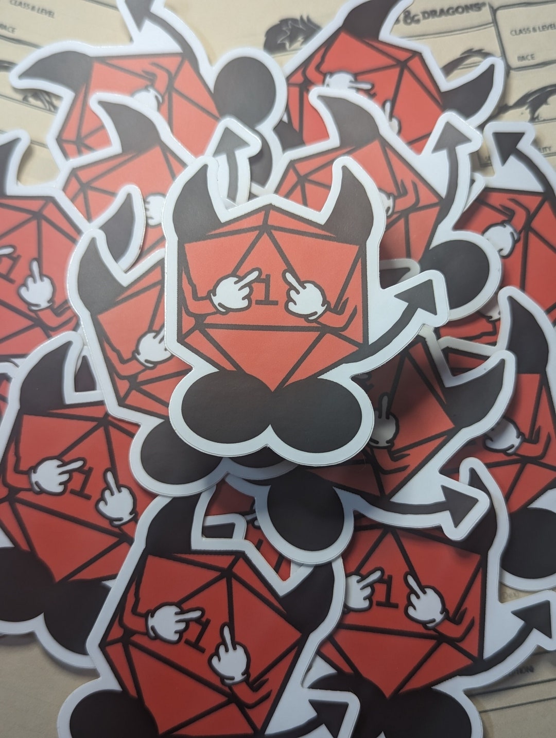 D&D Devil Sticker Waterproof, Dungeons and Dragons Gifts for DM, Dnd ...