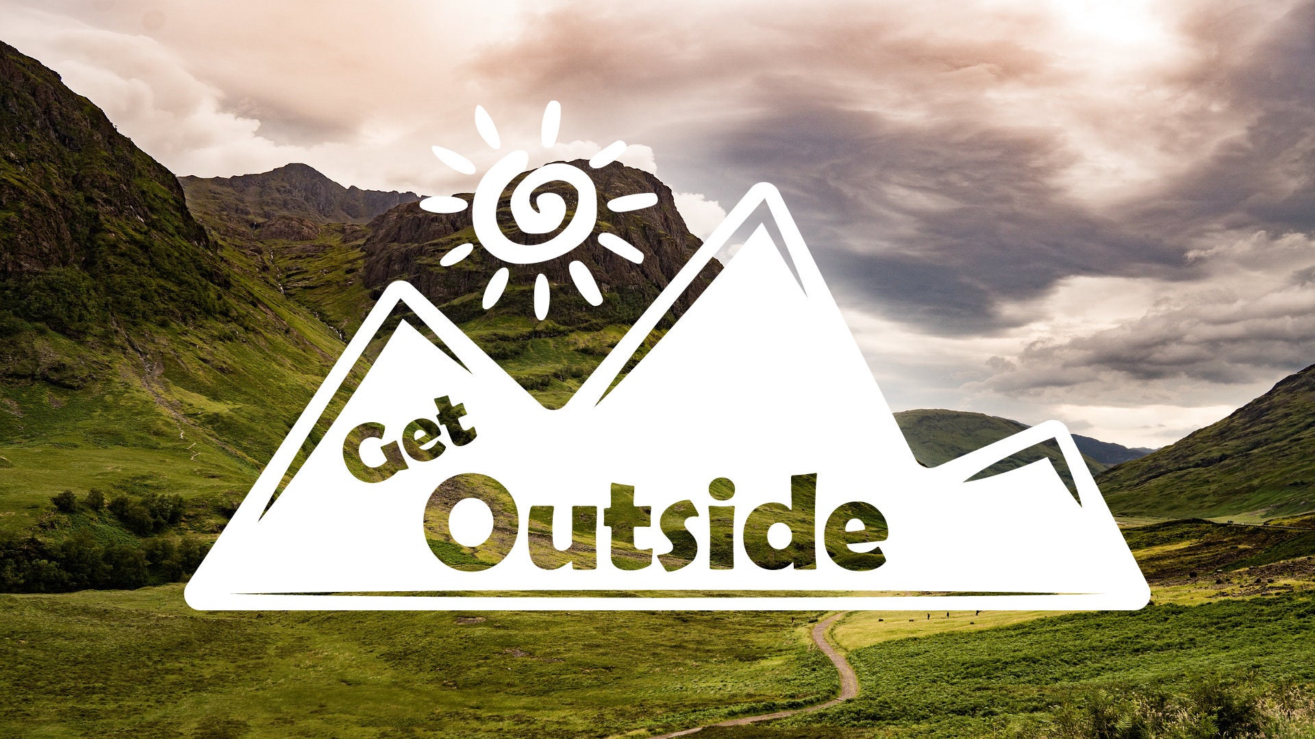 Get Outside Decal Get Outside Sticker Adventure Decal | Etsy