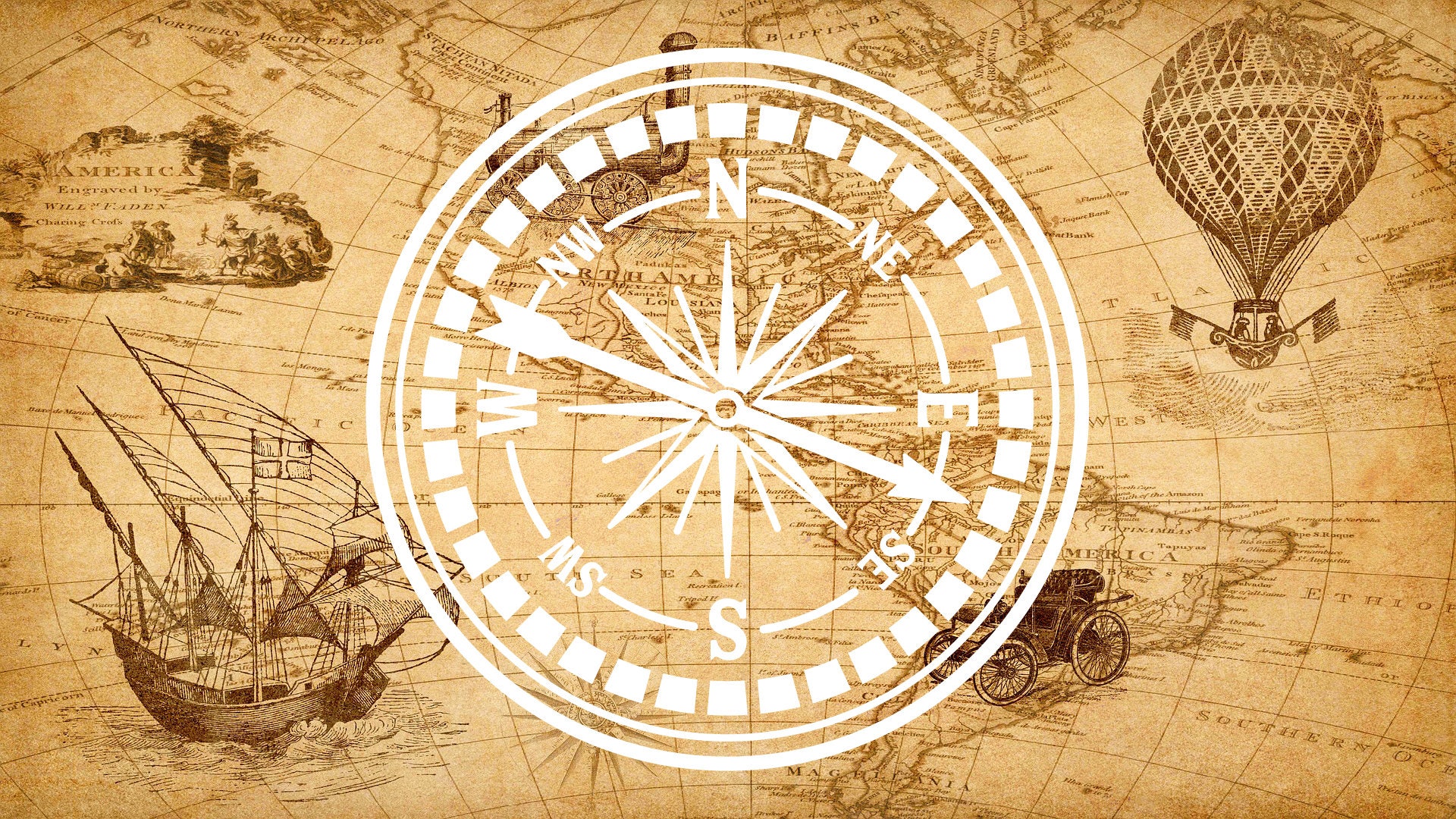 Customizable Compass Decal Compass Decal Hiking Decal Car Etsy