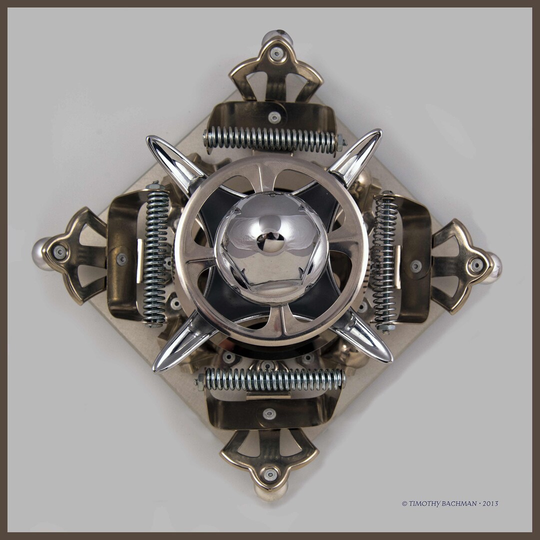 Assemblage Spinning Sculpture Art, Titled: Spring Point Corner - Etsy
