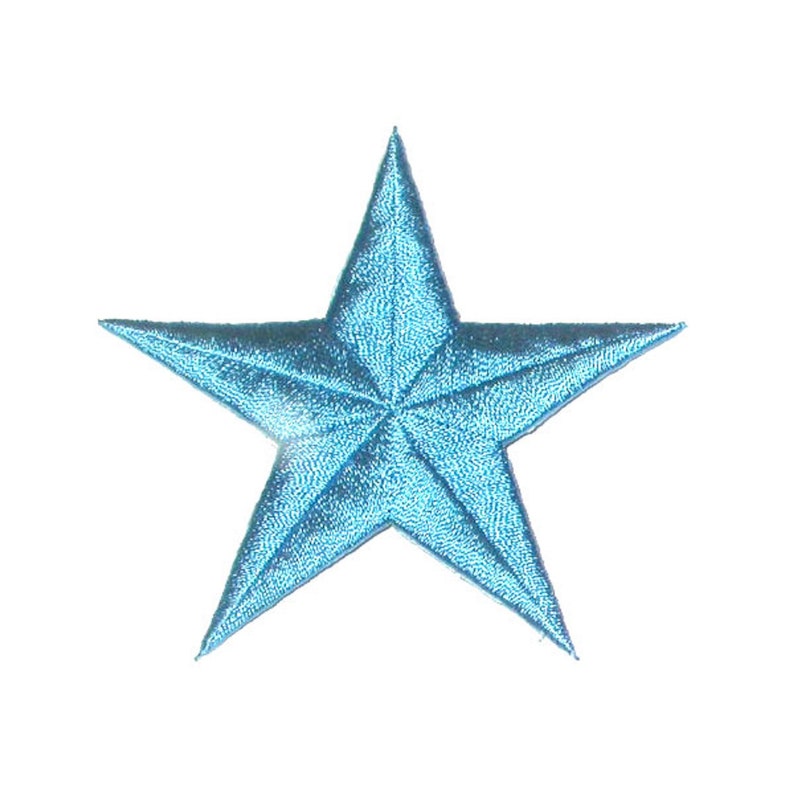 Iron on Star Patch Applique Embroidered Star 3 76mm | Etsy UK