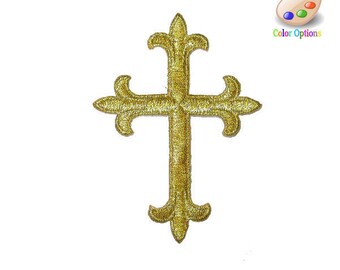 Iron on Patch Applique Equal Latin Cross 1 7/8 - Etsy