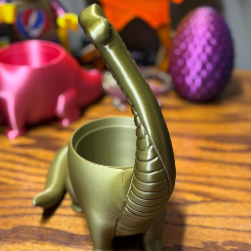 Dinosaur Plant Pot - Etsy