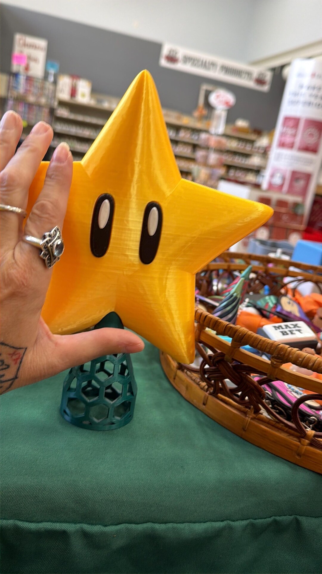 Mario Brothers Star Tree Topper – Super Mario Christmas Ornament, Geeky ...
