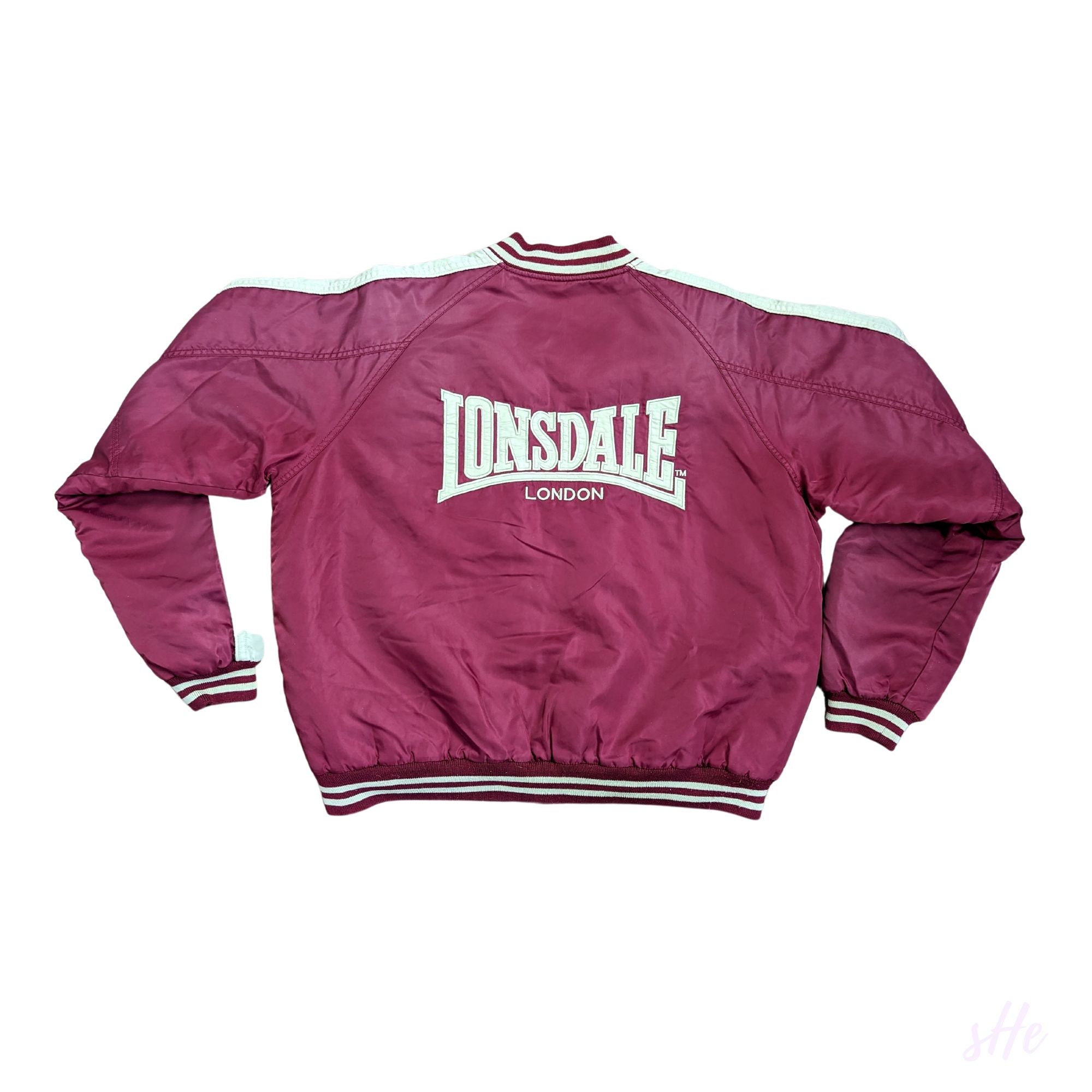 Lonsdale London Vintage Bomber Jacket XL England Boxing Nylon Jacket - Etsy