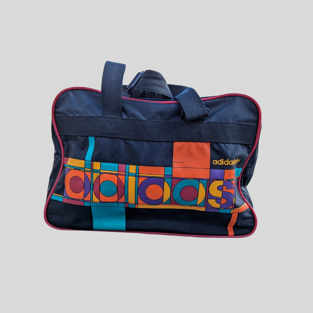 Vintage Adidas Bag Retro Design 80s Black Neon - Etsy Australia