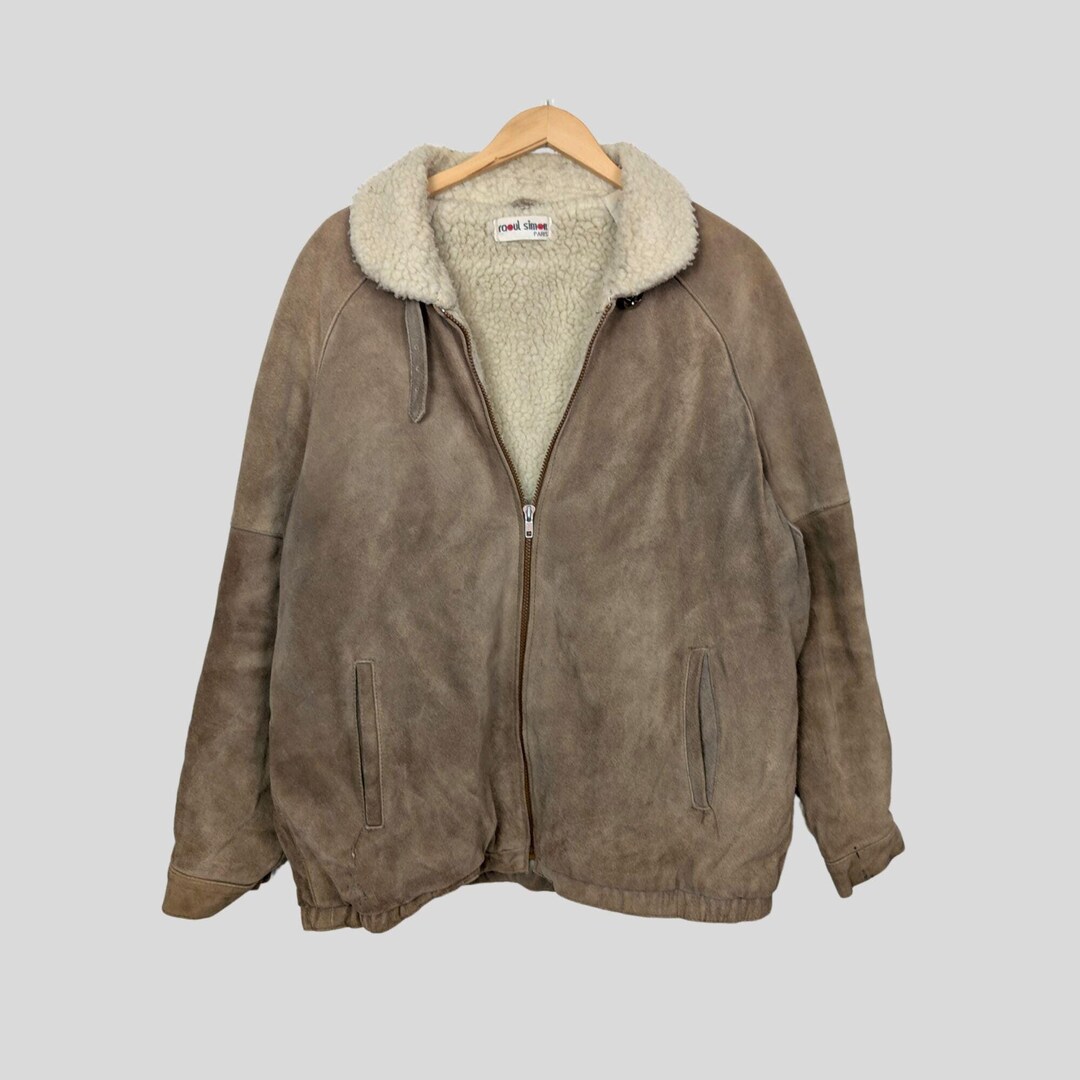 Vintage Suede Jacket Raoul Simon Paris 70s Men's L - Etsy