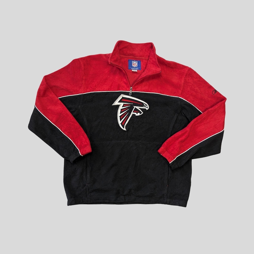Vintage Reebok Atlanta Falcons Fleece Size L, 1/4 Zip, NFL Sportswear ...