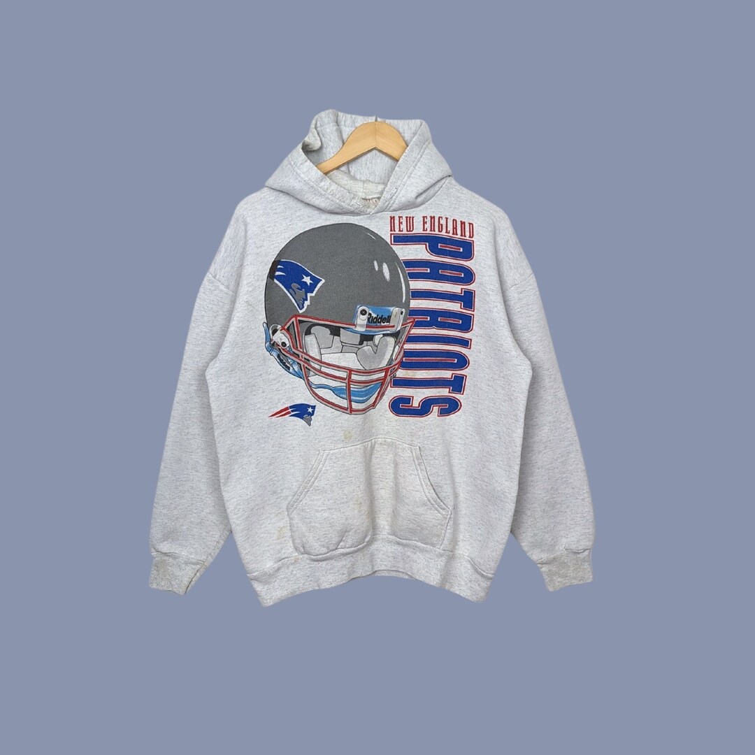 Vintage 80s Hoodie New England Patriots M-L Sweathirt Made in U.S.A - Etsy