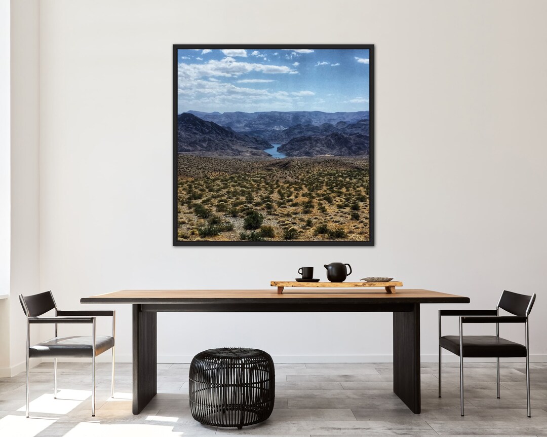 Nevada Desert Photography Print: Mount Wilson, River Landscape (digital ...