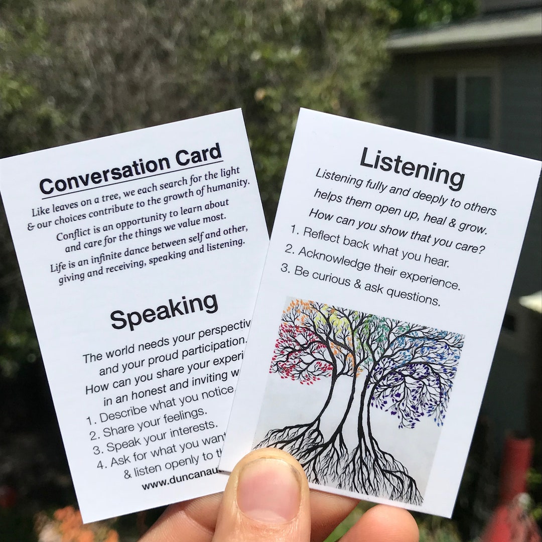 Conversation Cards - Etsy