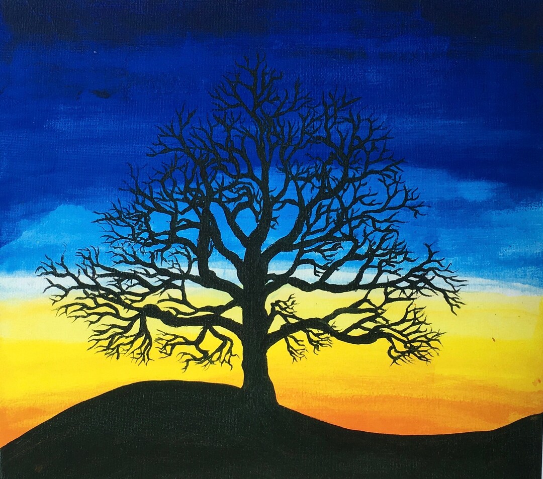Sunset Tree - Etsy