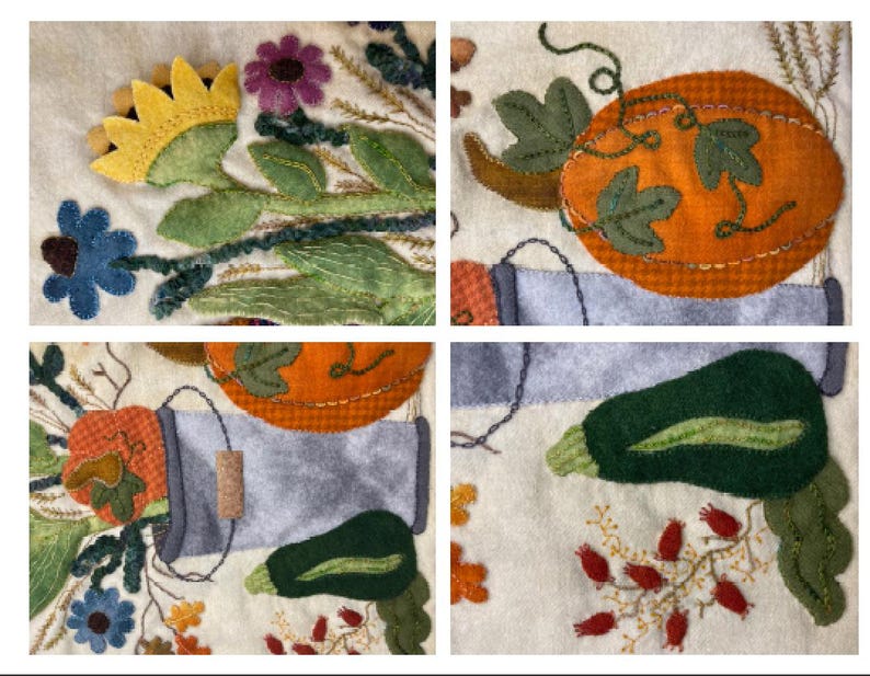 Fall Bouquet Mini Quilt Pattern - Etsy