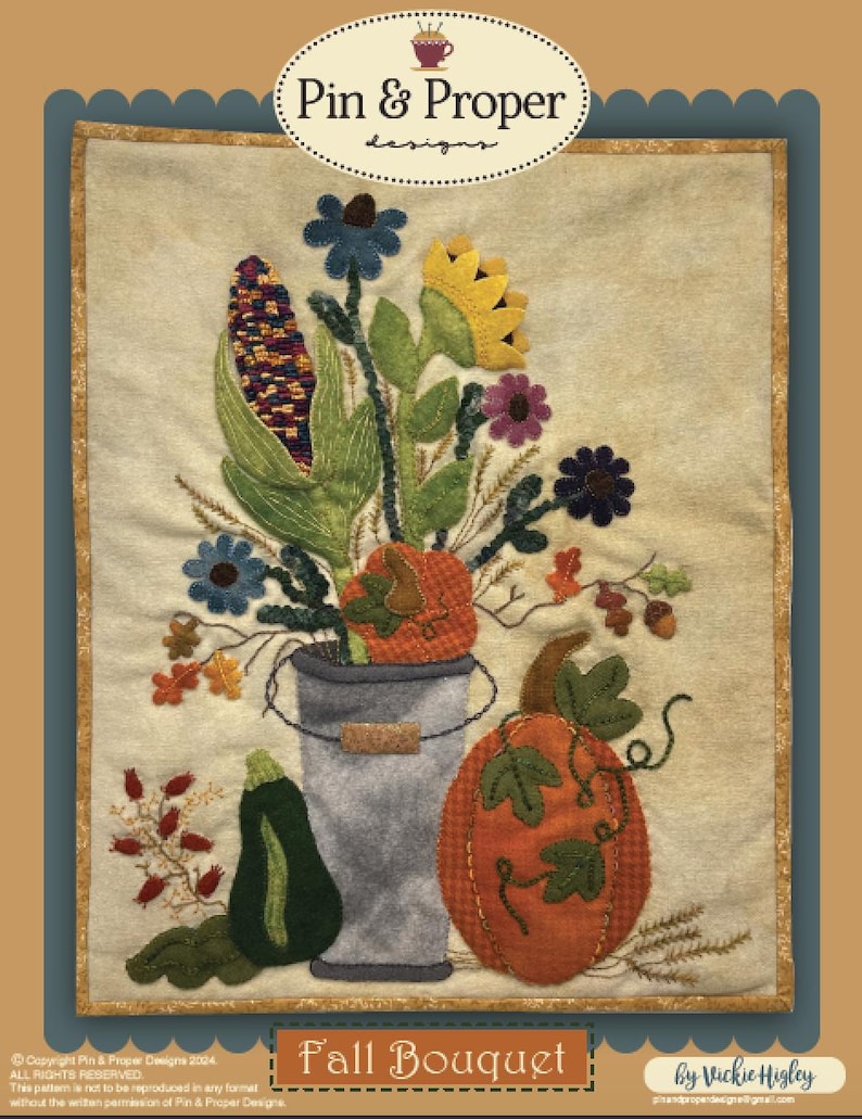 Fall Bouquet Mini Quilt Pattern - Etsy