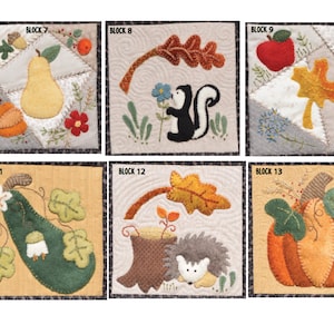 Autumn Quilt Pattern PDF, Downloadable Quilt Pattern, Fall Quilt ...