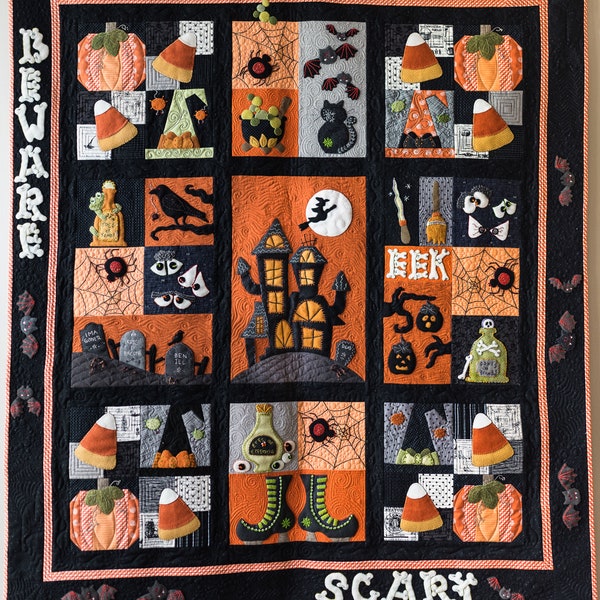 Halloween Quilt Kit - Etsy