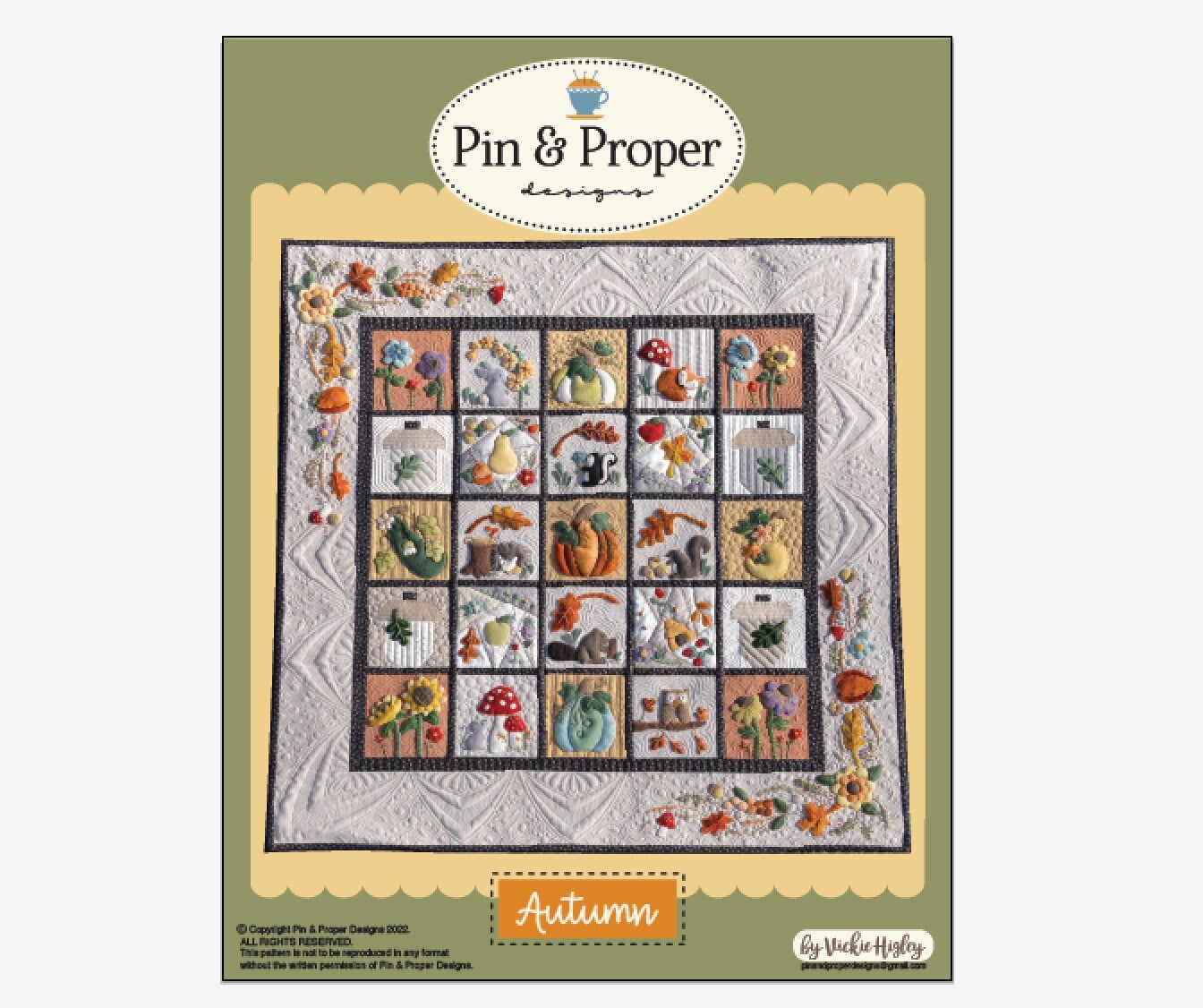 Autumn Quilt Pattern PDF, Downloadable Quilt Pattern, Fall Quilt ...
