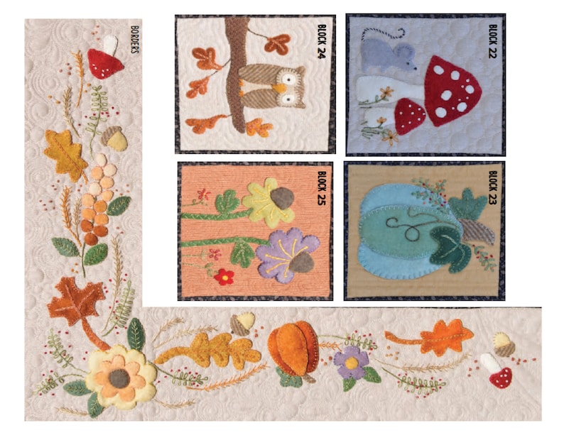 Autumn Quilt Pattern PDF, Downloadable Quilt Pattern, Fall Quilt ...