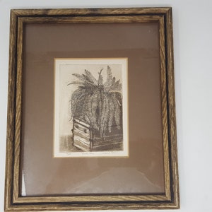 Sarah Rishel Etching Print 'boston Fern' 10/25 - Etsy