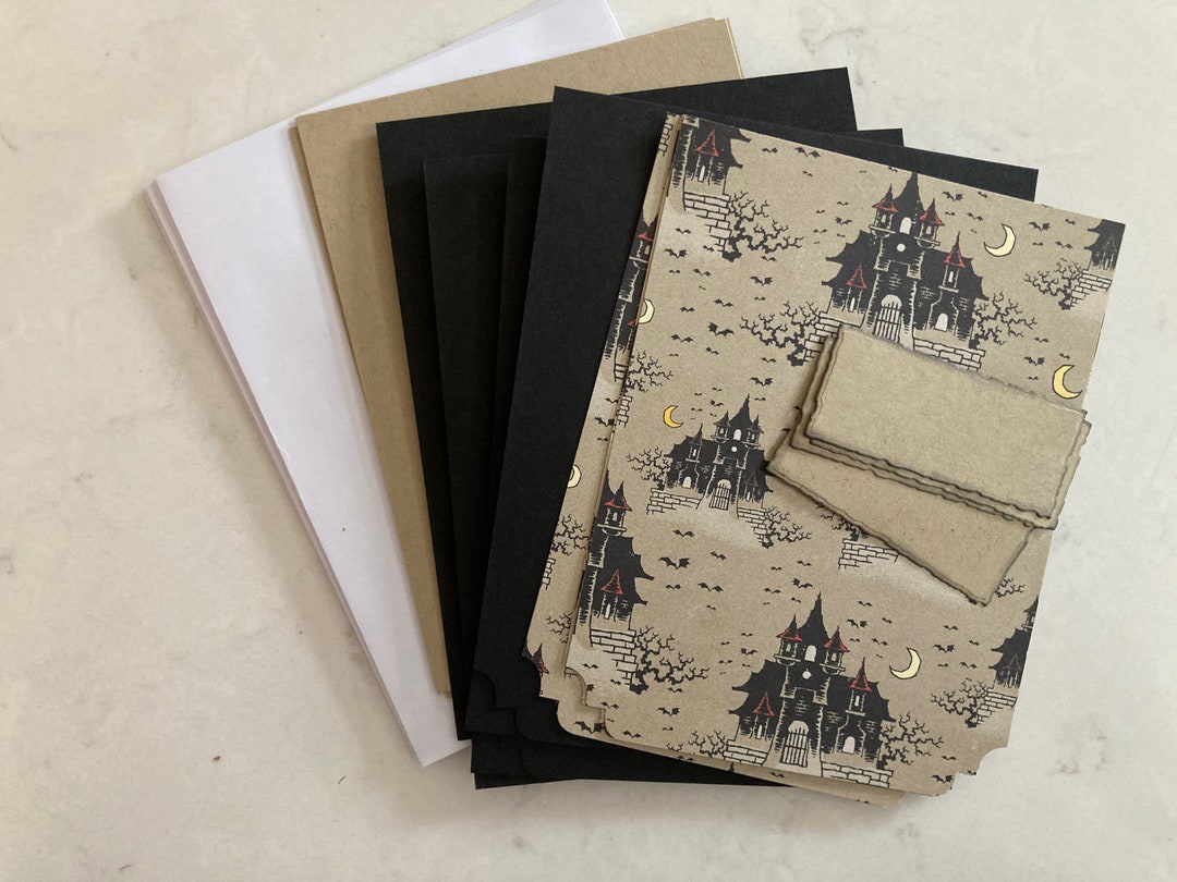 DIY Halloween Haunted House Card Making Kit - Etsy