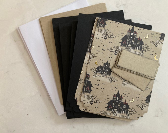 DIY Halloween Haunted House Card Making Kit - Etsy