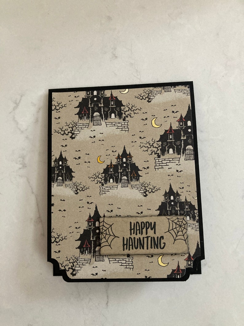 DIY Halloween Haunted House Card Making Kit - Etsy