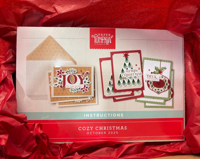 Paper Pumpkin Kit Refill***october 2025 Cozy Christmas, Stampin’ Up ...