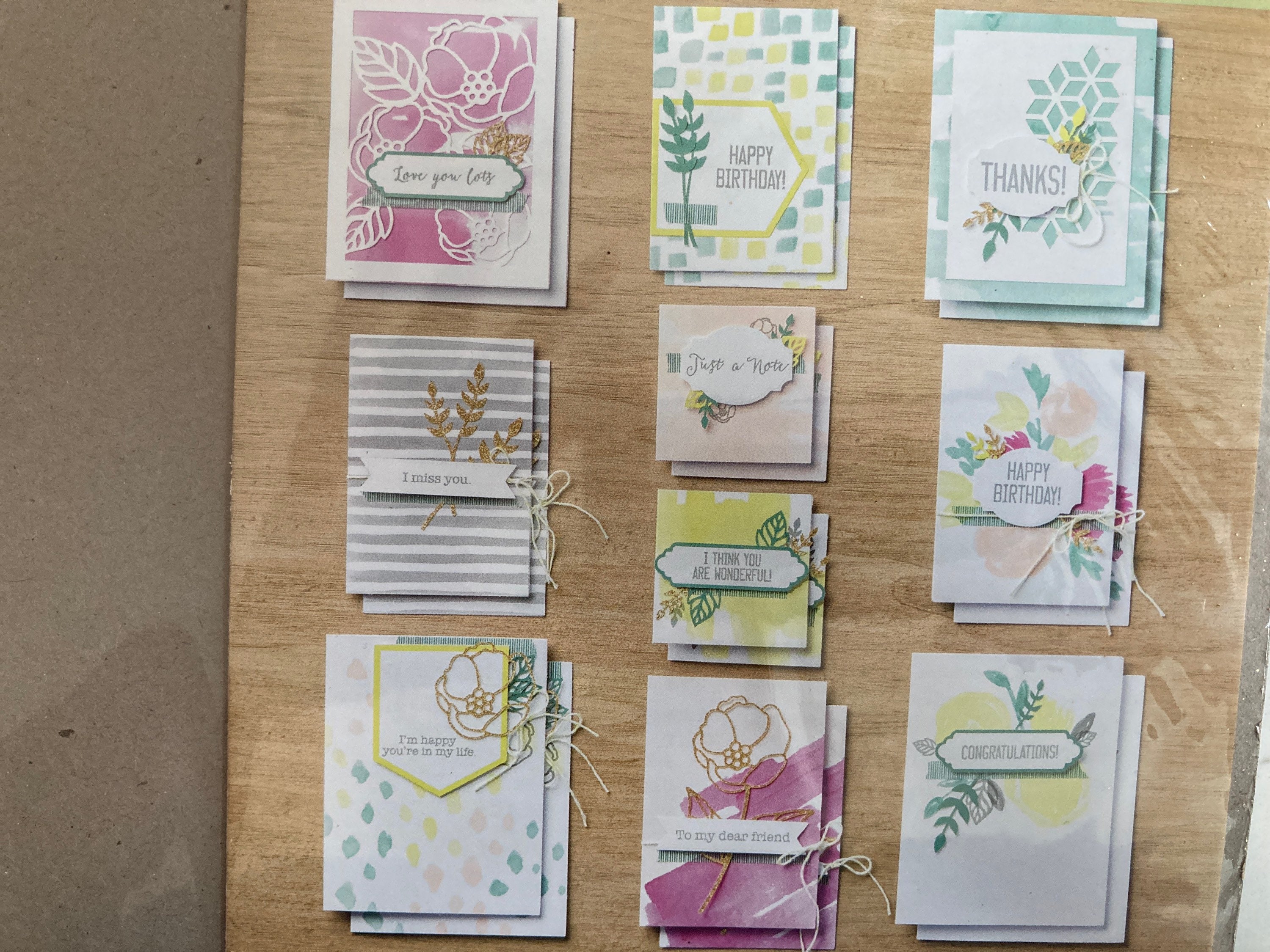 REFILL Soft Sayings Card Kit Stampin Up 20 Card Bases and - Etsy