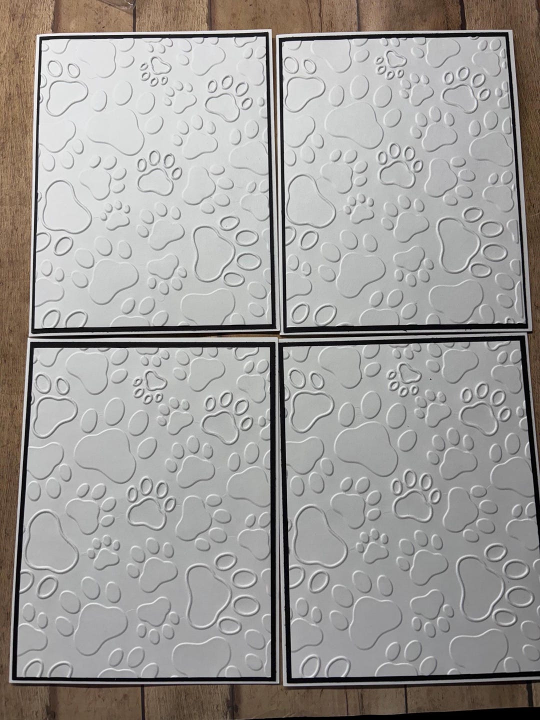 Paw Print Note Set, Pet Notes, Set of 4 With Envelopes - Etsy
