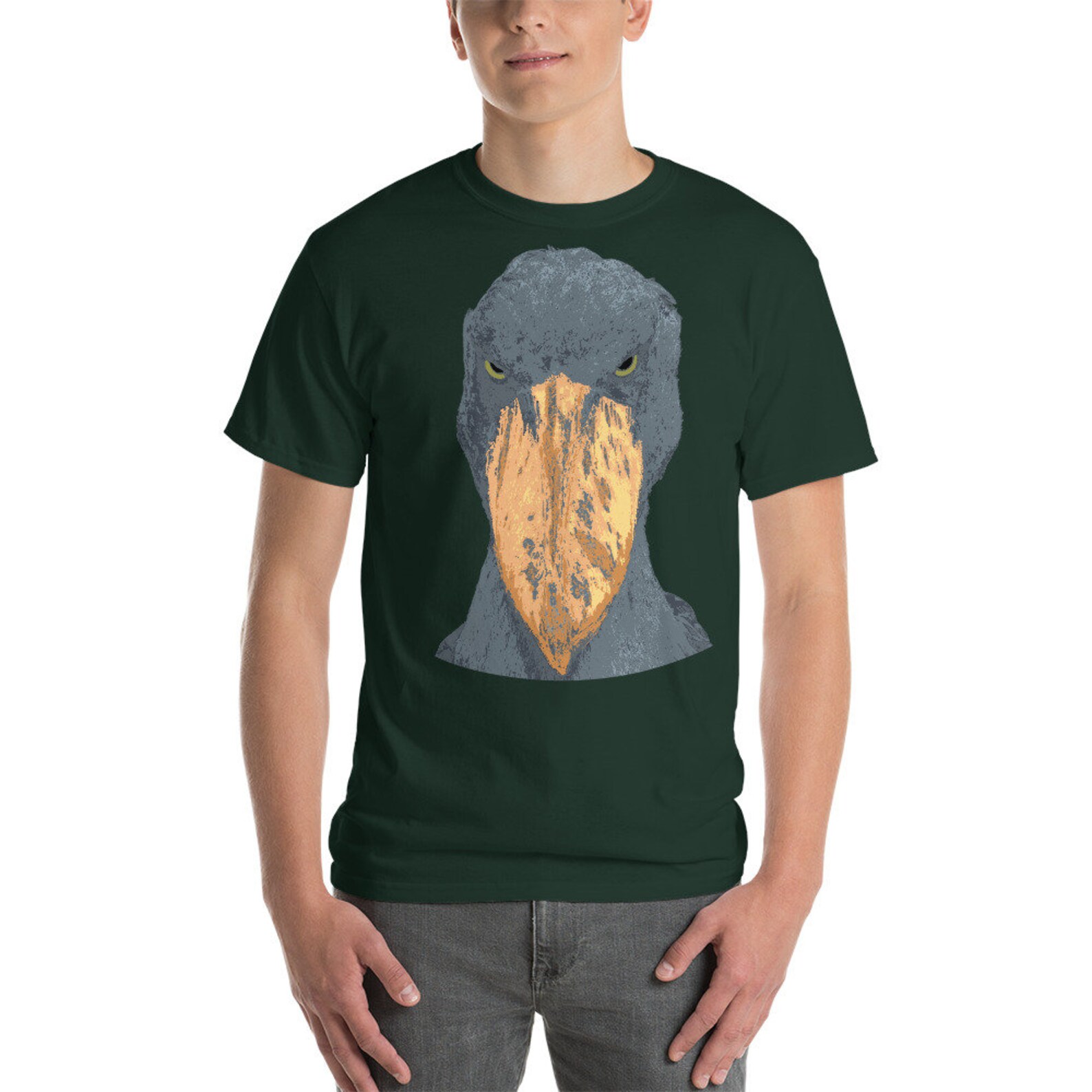 Angry Stork Shoebill Short Sleeve T-shirt - Etsy
