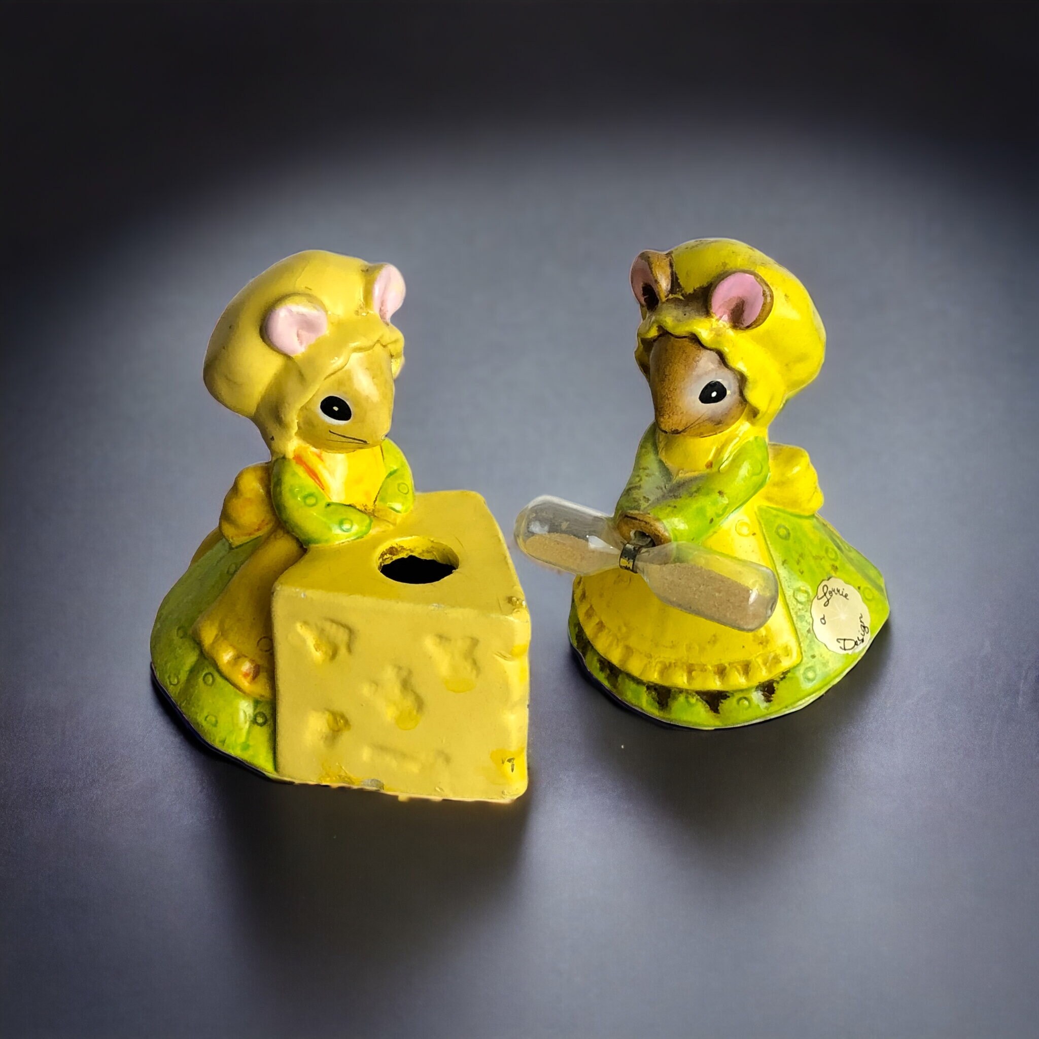 Vintage Josef Originals Mouse Cheese Toothpick Holder Egg Timer Lorrie ...