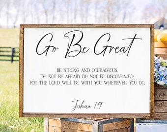 Go Be Great Sign - Etsy