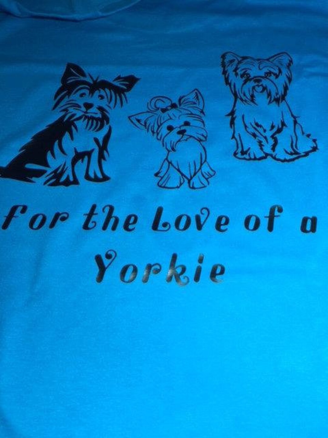 Womens Girls Yorkie T-shirt, Yorkshire Terrier T-shirt, Womens Yorkie ...